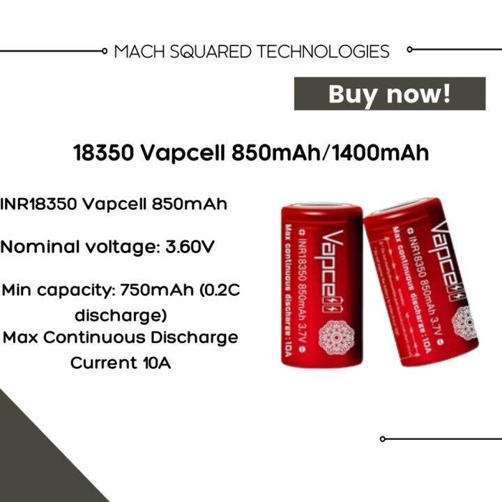 18350 850mAh/1400mAh (1pc) | Lazada PH