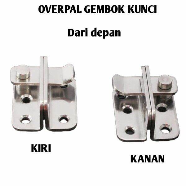 Overpal gembok Kunci Slot Mini Pintu Geser-Grendel Sliding Door Stenlis ...