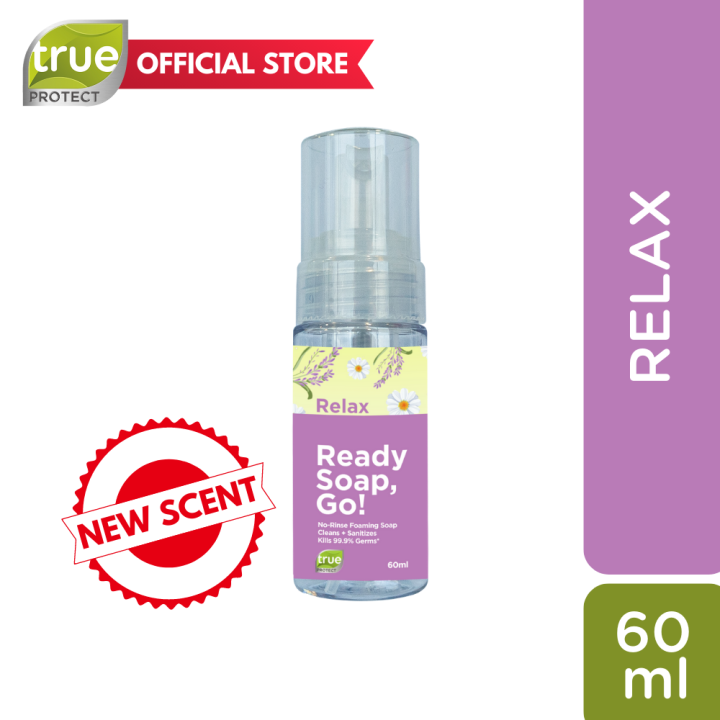 True Protect No-Rinse Foaming Hand Soap Ready Soap, Go! Relax 60ml ...