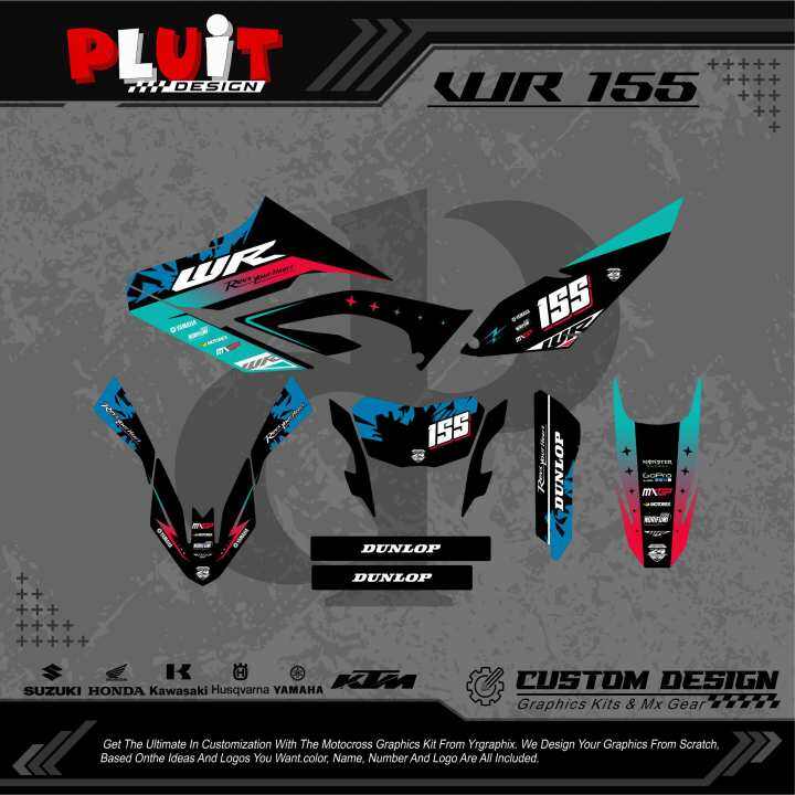 Decal Sticker Motor Yamaha WR155 Fullbody free custom desain | Lazada ...