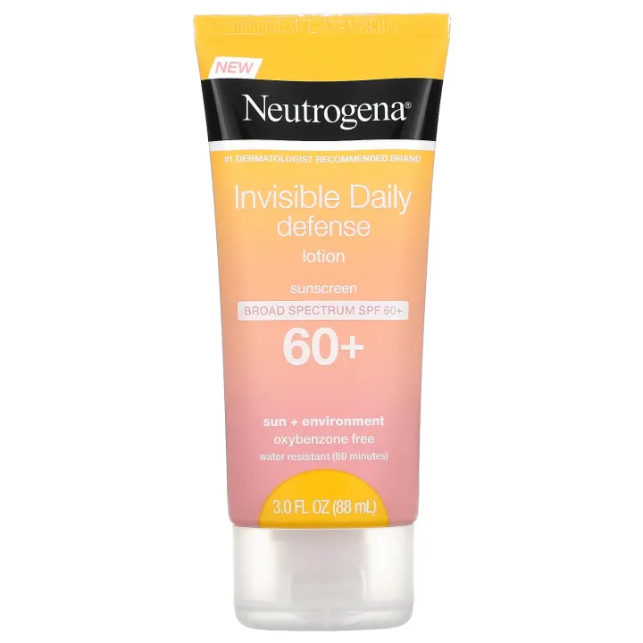 Neutrogena, Invisible Daily Defense Sunscreen Lotion, SPF 60+, 3 fl oz ...