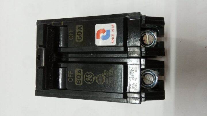 GE Breaker Circuit Breaker ORIGINAL TQL 60 Amperes 2 Pole Plug-In Type ...