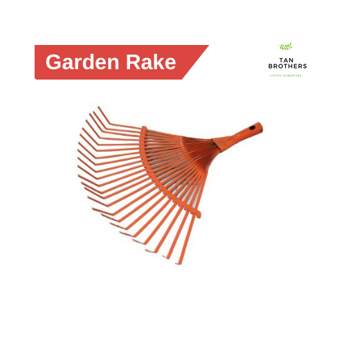 HEAVY DUTY METAL/Plastic GRASS/Garden RAKE CRAWLER GARDENING 22 TEETH ...