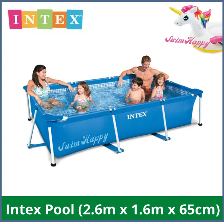 INTEX® 28271 Rectangular Frame Pool (Size: 2.6m x 1.6m x 65cm) by ...