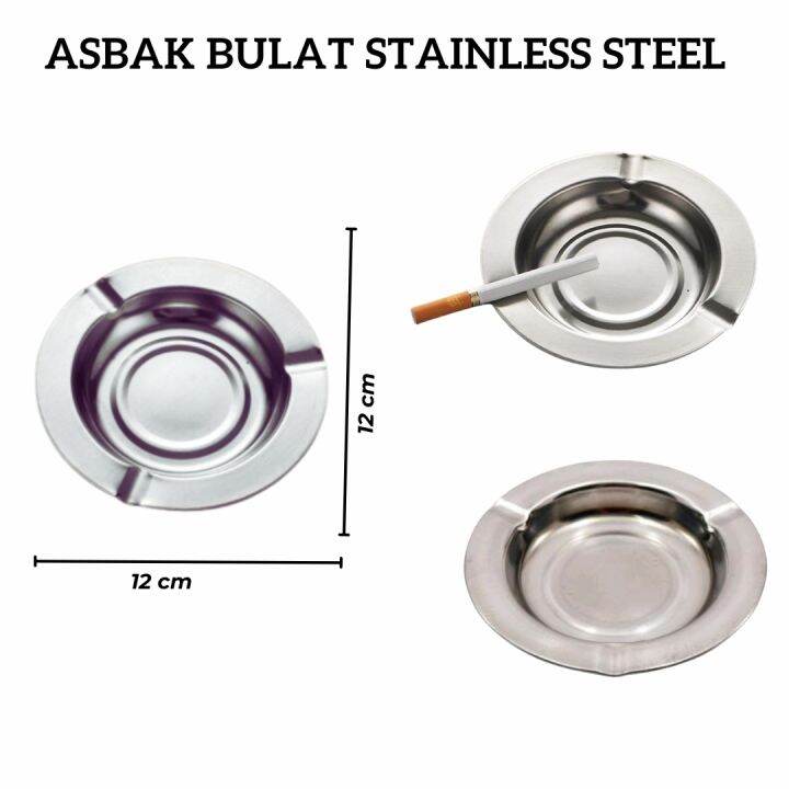 Asbak Murah Asbak Bulat Asbak Stainless Steel | Lazada Indonesia