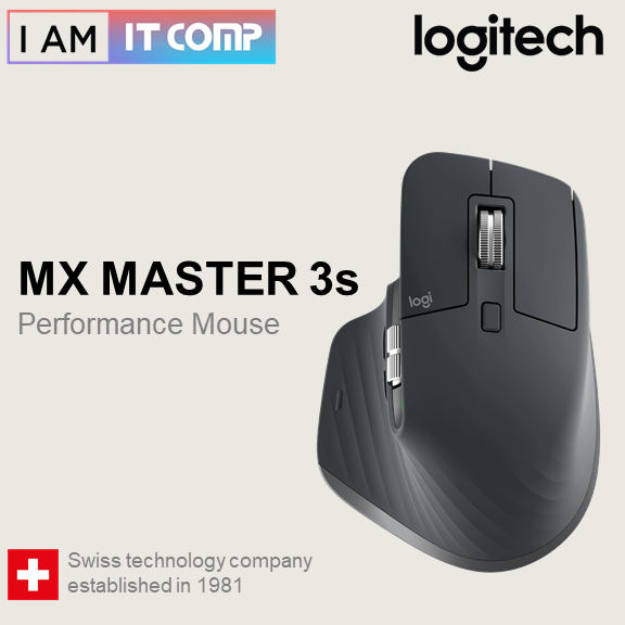Logitech MX Master 3S - Wireless Performance Mouse with Ultra-fast Scrolling, 8K DPI Graphite ...