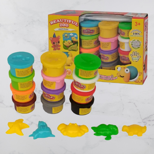 Educational Beautiful Zoo Fun Mega Pack Non-Toxic Color Dough Modeling ...
