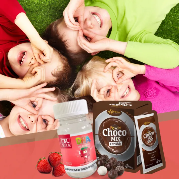 100% Safe Vitamins for Kids Dr. Vita DHA (30 Gummies) with B-Vitamins for Brain Development Zinc ...