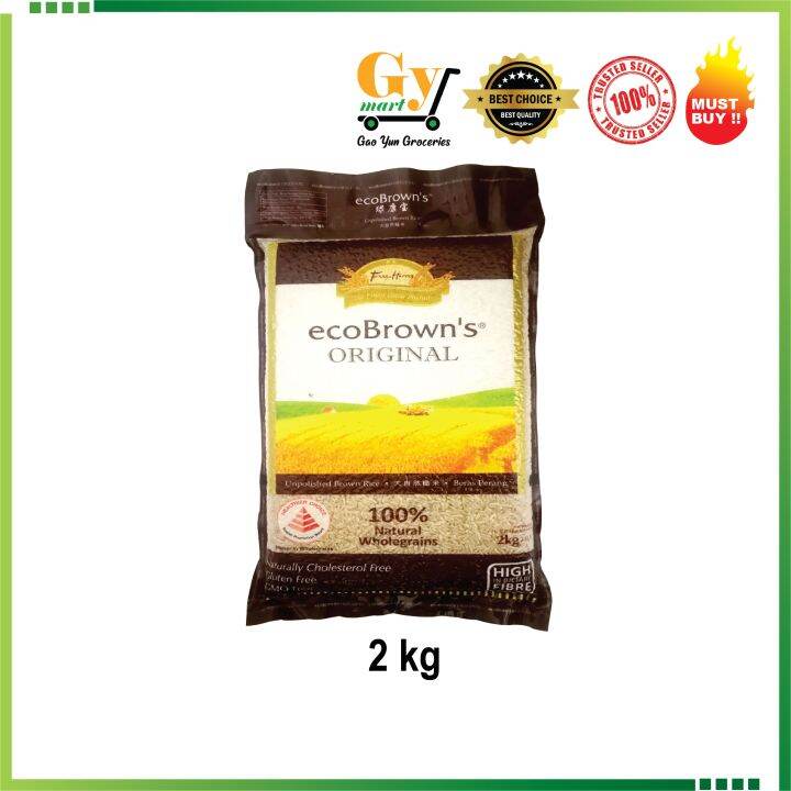 ecoBrown's Original Brown Rice 2kg | Lazada