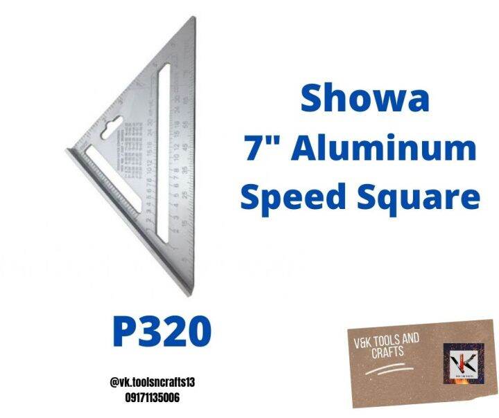 Showa 7 Inch Aluminum Speed Square/Try Square | Lazada PH