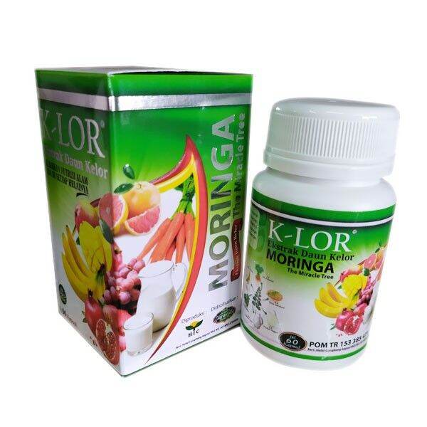 Kapsul K-LOR Ekstrak Daun Kelor / Klor / K-lor 60 kps | Lazada Indonesia