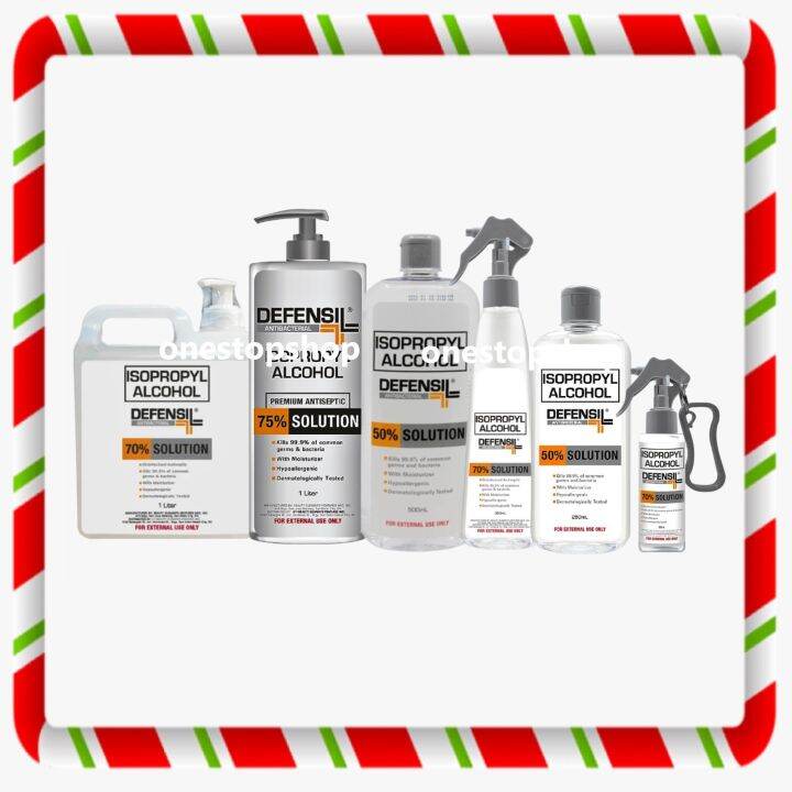 Defensil Antibacterial Isopropyl Alcohol 70% 1L/1000mL/500mL/350mL ...