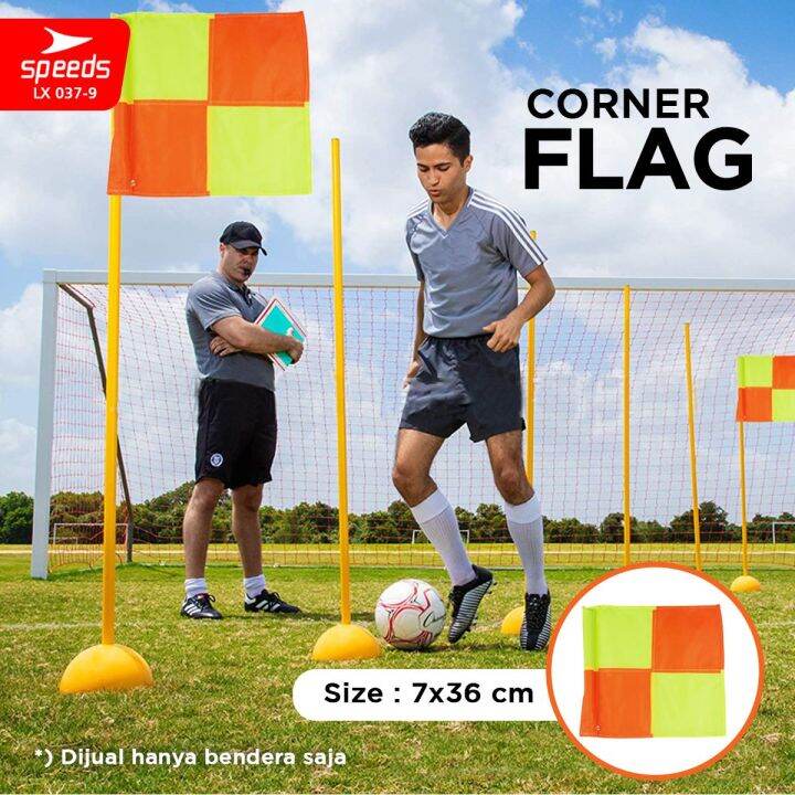 SPEEDS Bendera Sudut Lapangan Sepak Bola Corner Flag Soccer 037-9 ...