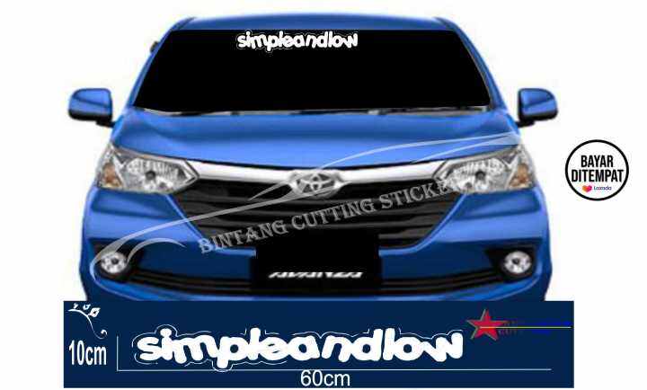 Stiker Tulisan Simpleandlow Stiker Cutting Mobil Kaca Sticker keren ...