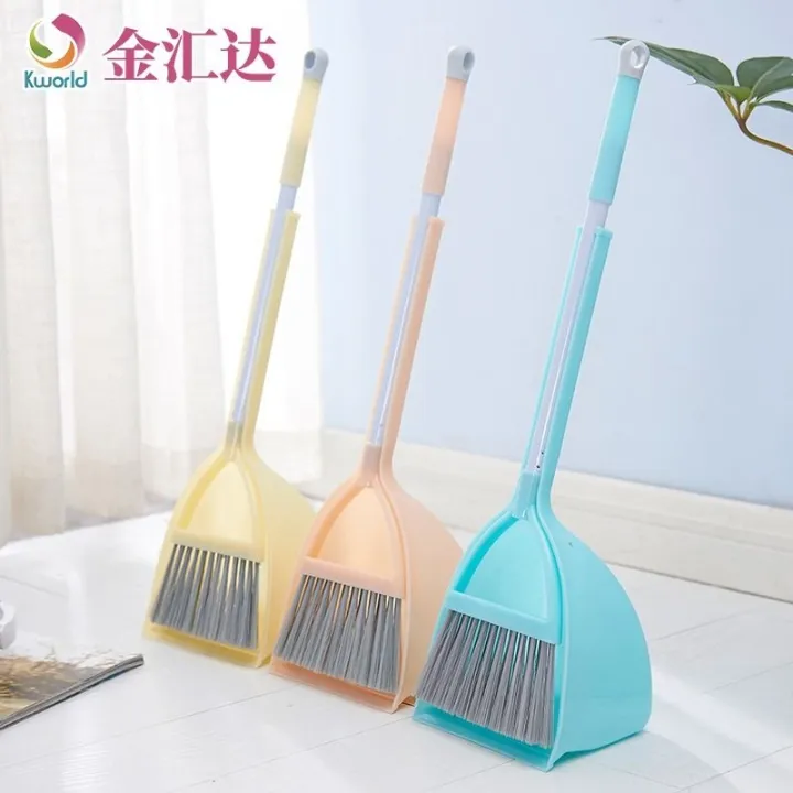 Jin hui da fur small broom dustpan set plastic brush winnowing pan ...