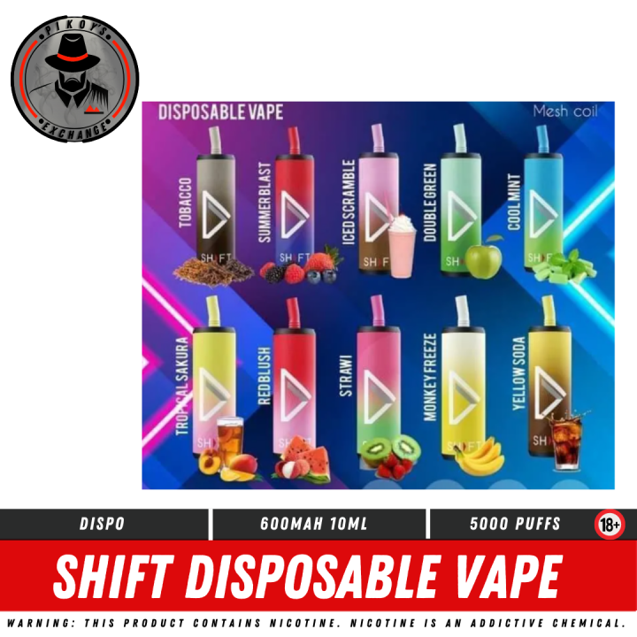 SHIFT SHFT DISPOSAVLE VAPE 5000 PUFFS | Lazada PH
