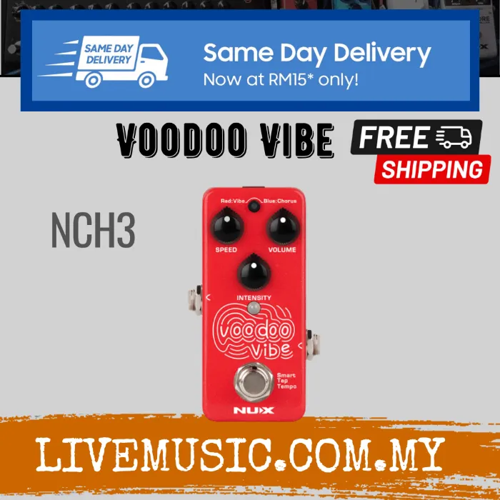 NUX NCH-3 MINI CORE SERIES VOODOO VIBE PEDAL ( NCH3 / NCH 3 ) | Lazada