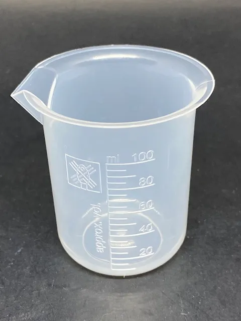 beaker บีกเกอร์ พลาสติก 100 ml PP: Polypropylene ยี่ห้อ GLASSCO ประเทศอังกฤษ | Lazada.co.th