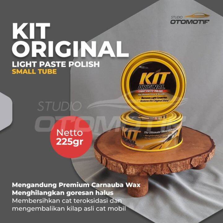 KIT PASTE ORIGINAL CARNAUBA WAX PREMIUM COMPOUND KIT ORIGINAL 225GR ...