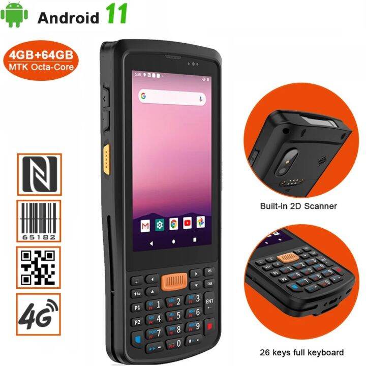 Rugged Handheld PDA 11 OS 4G+64G 2D Zebra SE4710 Scanner Module NFC Google Store Data Collector ...