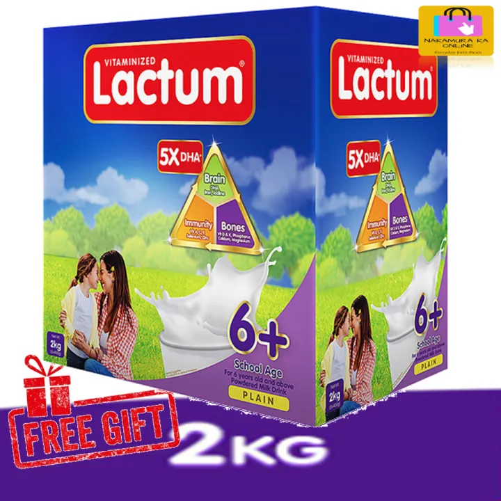 LACUM 6+ Plain 2kg Milk Drink for Children 6 Years Old and Above | Lazada PH