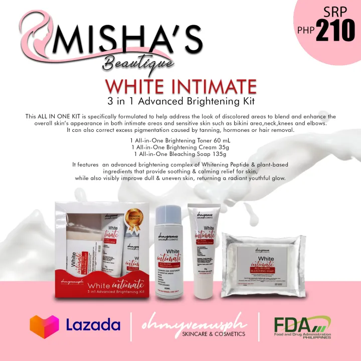 OMV Intimate Whitening Set {3-in-1 White Intimate Advanced Brightening ...