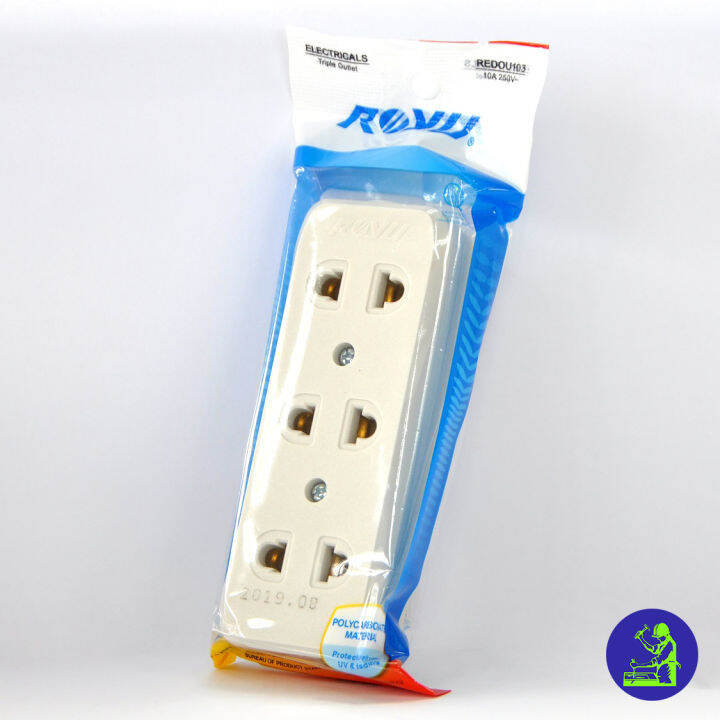 Surface Type Triple Convenience Outlet REDOU103 (ROYU) - ELECTRICALS ...