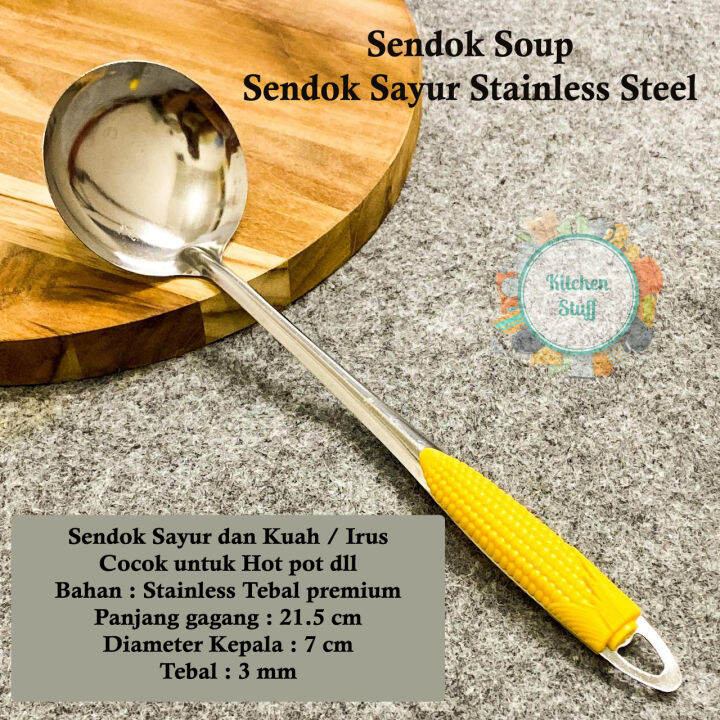 Sendok Sayur Stainless Steel - Centong Kuah Soup - Irus Sendok Kuah ...