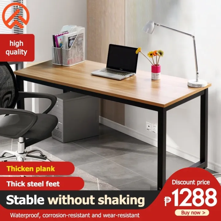 Office desk 1.6CM thick solid wood computer desk durable desktop Desks ...