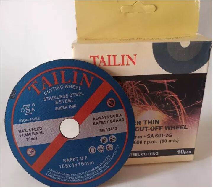 TAILIN Super Thin Cutting Disc 4" - 1 BOX (10pcs) | Lazada PH
