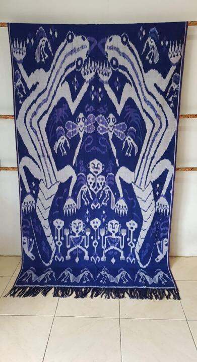 Kain Tenun Motif Cicak Original Handmade KTNB-05 | Lazada Indonesia