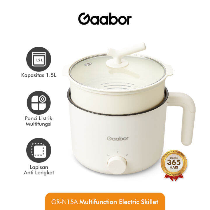 NEW Gweich x Gaabor Panci Listrik Kapasitas 1.5L Multifungsi Panci ...