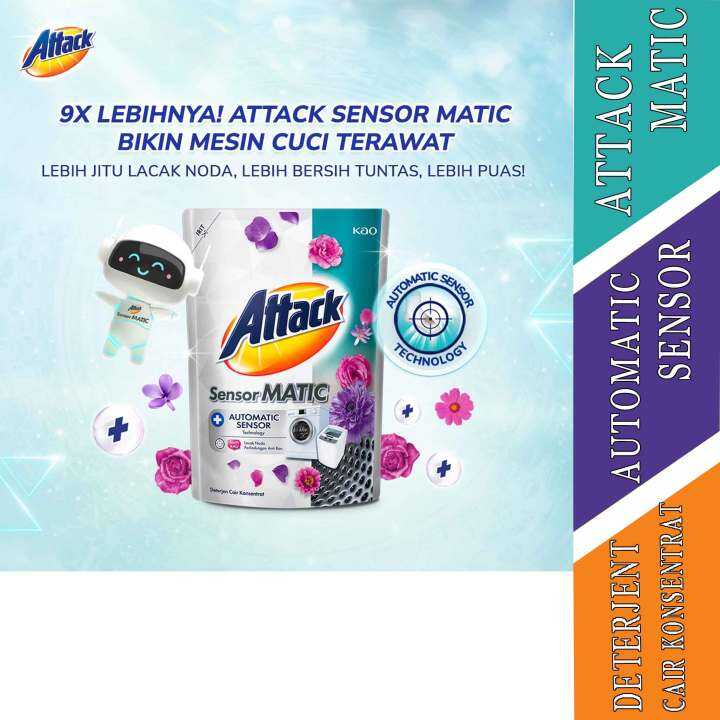 ATTACK Automatic Sensor- Deterjen Cair Konsetrat/ Attack Liquid 1200ml ...