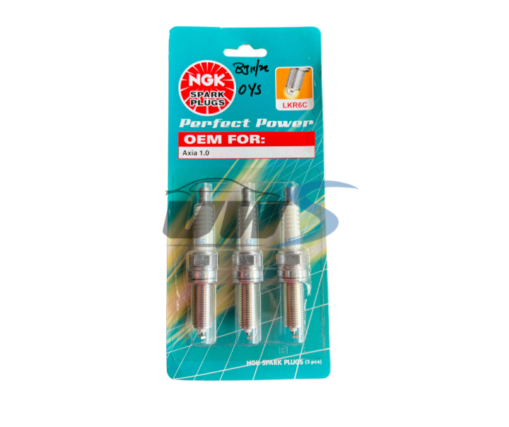 NGK LKR6C SPARK PLUG PERODUA AXIA BEZZA 1.0 (3PCS) | Lazada