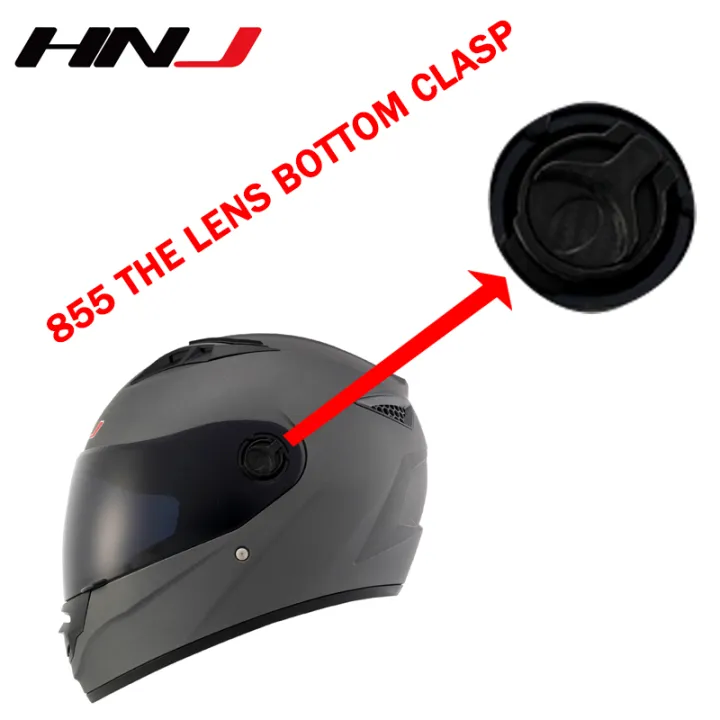 HNJ 855 Motorcycle fullface helmet and The lens bottom clasp | Lazada PH