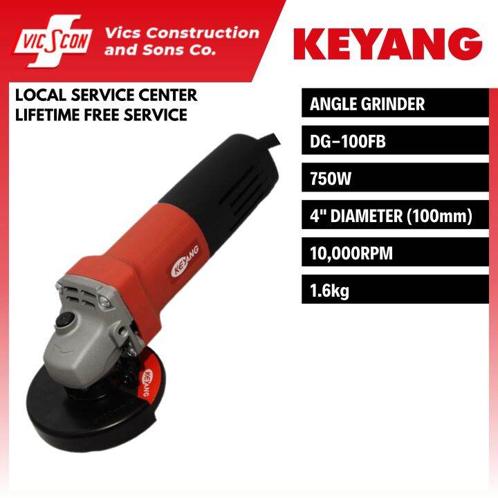 KEYANG DG-100FB ANGLE GRINDER 750W | Lazada PH