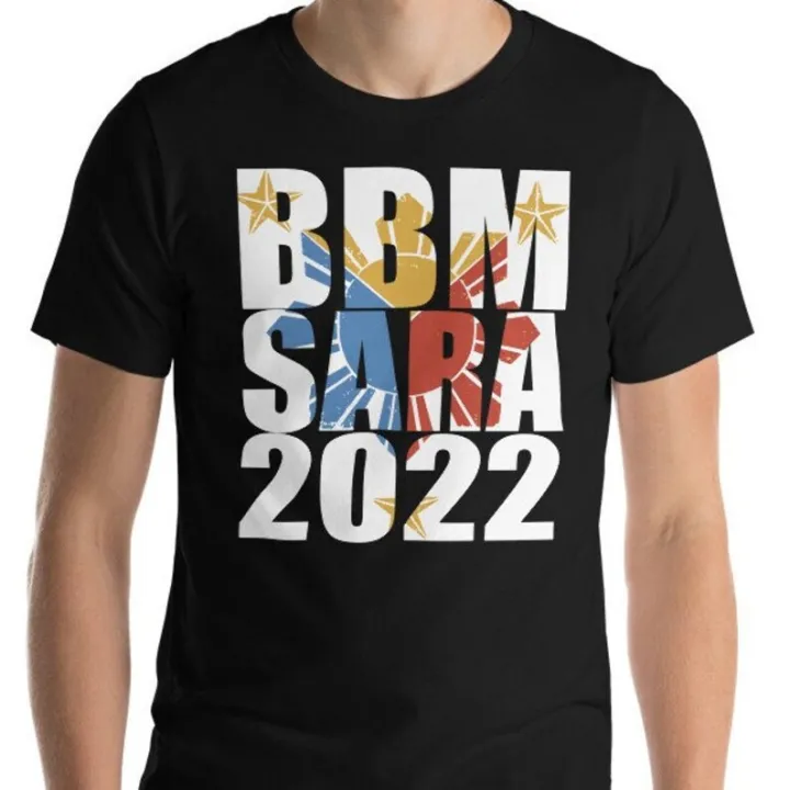 Bbm Sara Shirt Full Sublimation 2022 Red Black BongBong Marcos ...