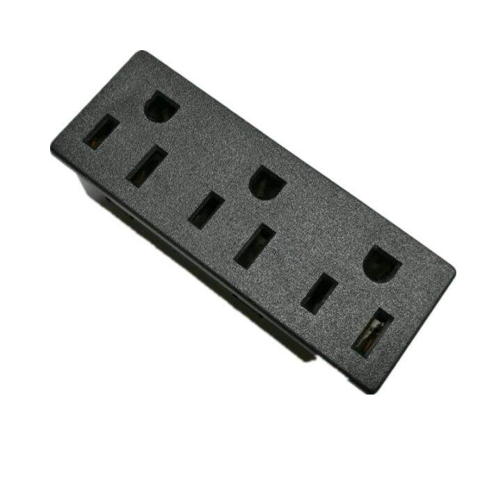 AC Power Industrial US 3P Plug Socket 3 Hole Panel Mount Electric ...