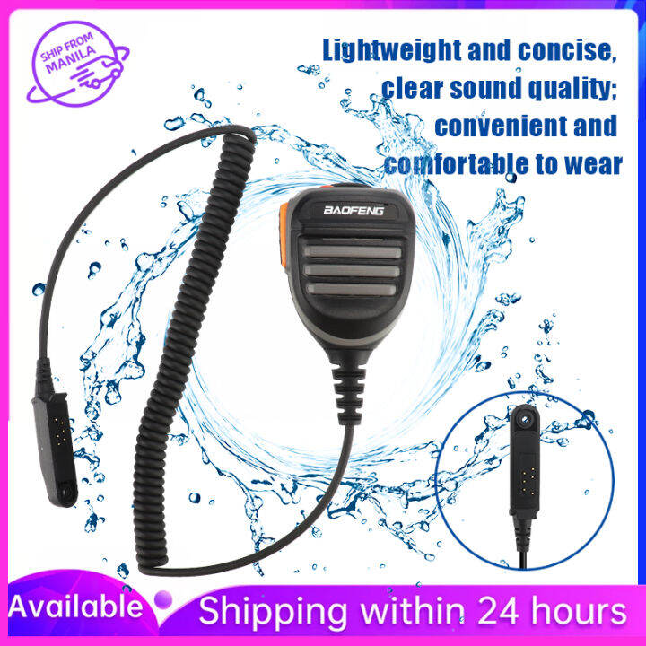 Baofeng shoulder Speaker Mic UV-9R Waterproof 2 Way Radio Microphone ...