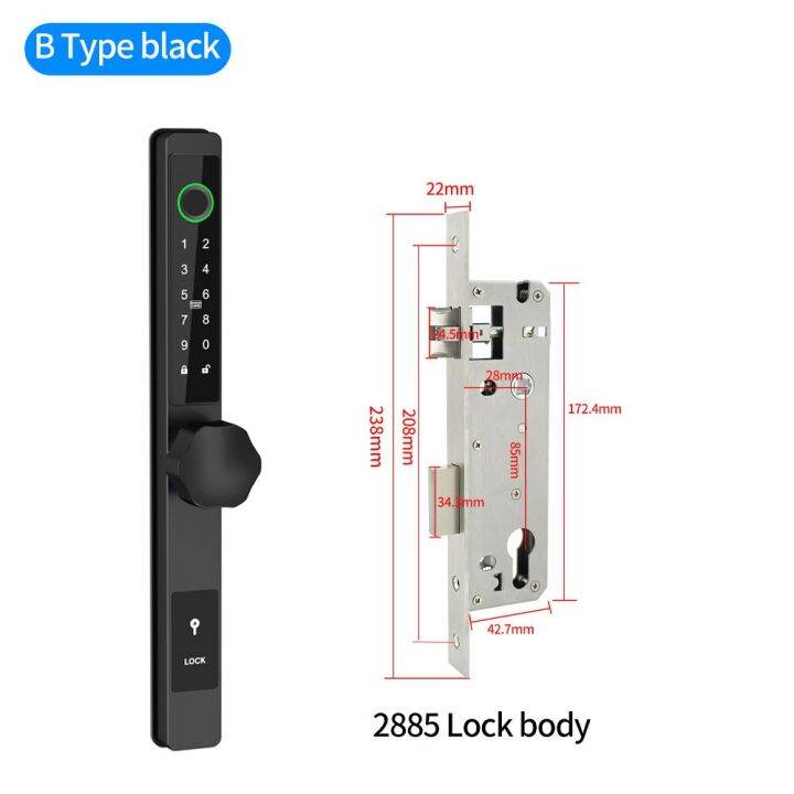 Ttlock แอปสมาร์ทล็อคบลูทูธลายนิ้วมือตัวล็อคไฟฟ้าตัวเลขสำหรับกรอบแว่นตา ...