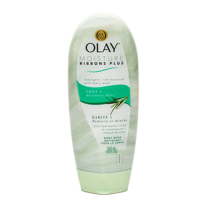 Olay Moisture Ribbons Plus Shea+Rosemary Mint Body Wash 532mL | Lazada PH