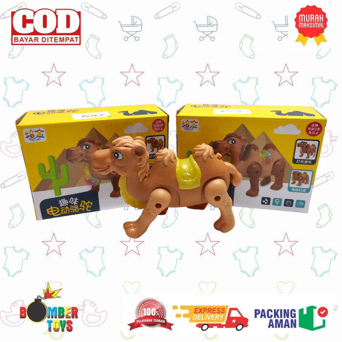 MAINAN ROBOT BINATANG BERJALAN WALKING LUCU CAMEL UNTA ANIMAL MUSIC ...