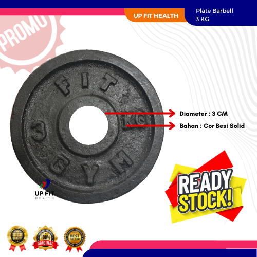 PLAT BARBELL 3KG ALAT ANGKAT BEBAN DUMBLE/BARBEL | Lazada Indonesia