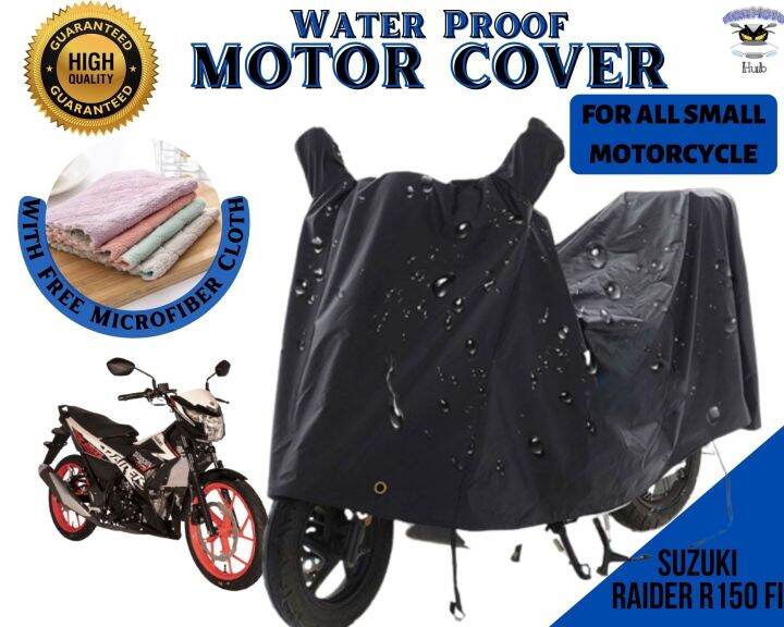 SUZUKI Raider R150 Fi Motor cover Fit sa Motor mo | Waterproof | Black ...