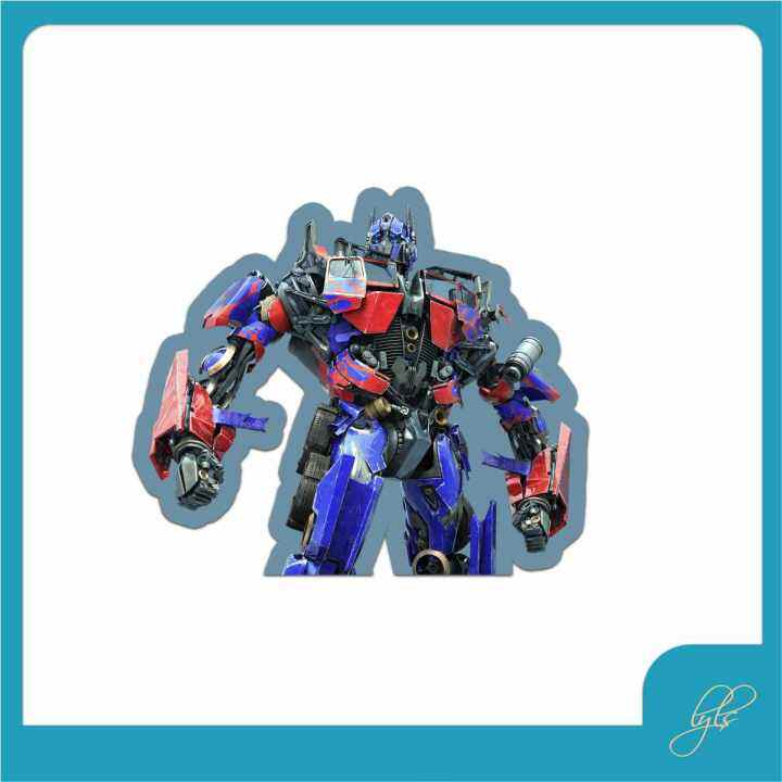 Optimus Prime Anime Peeking Peeker Waterproof Vinyl Sticker for ...