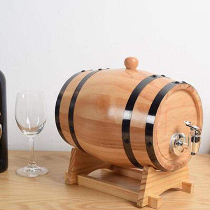 oshhni 1L/1.5L/3L Whiskey Barrel, Wine Barrel, Wood Wine Barrel, Oak ...