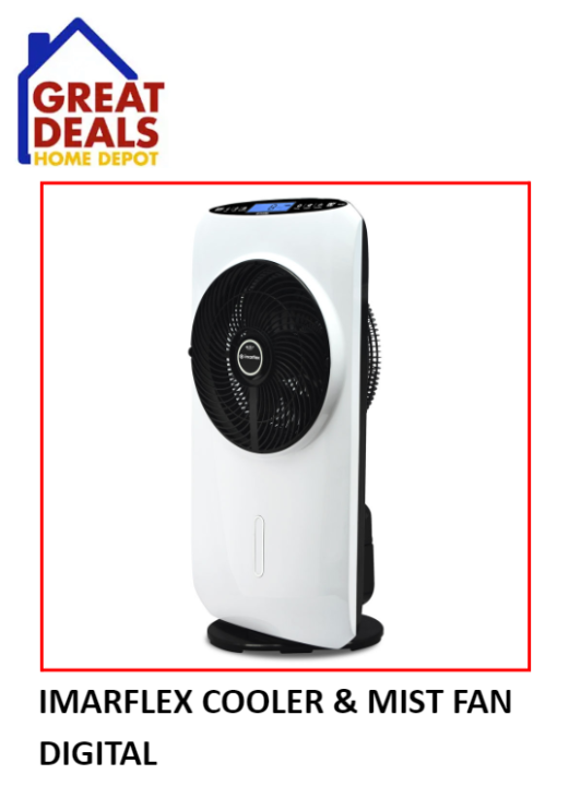 GREAT DEALS IMARFLEX 2IN1 DIGITAL COOLER & MIST FAN IFM-588D | Lazada PH