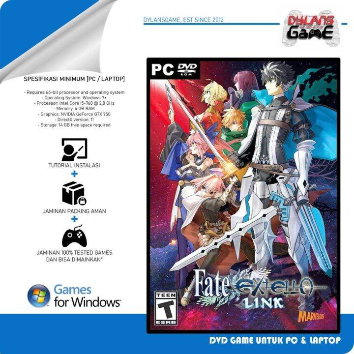 Fate Extella Link - Kaset Game PC - Game Laptop | Lazada Indonesia