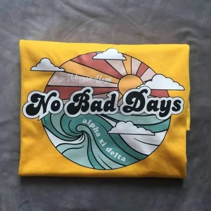No bad day high quality shirt | Lazada PH