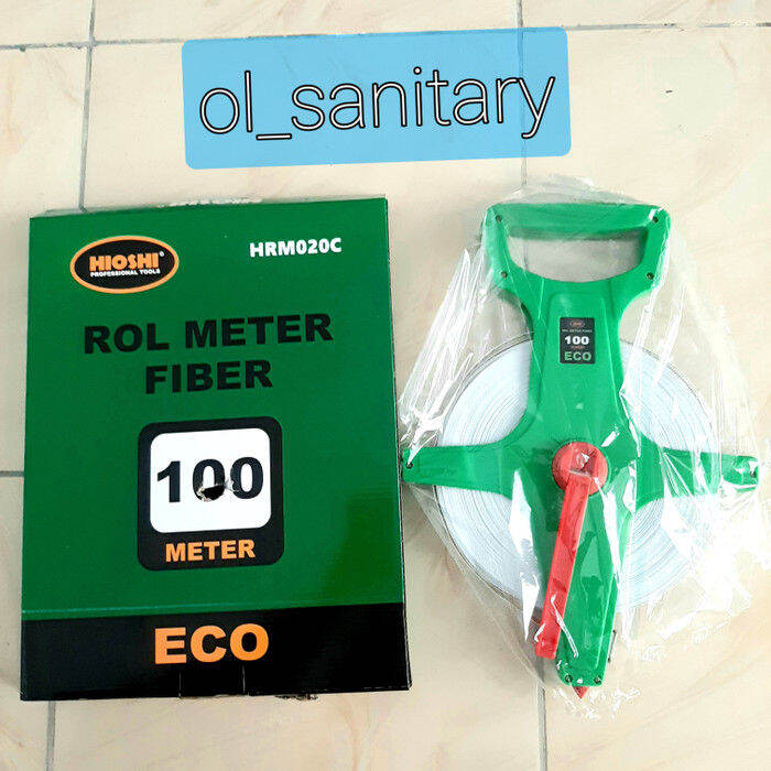 meteran roll 100 meter / meteran ukur tanah / meteran gulung | Lazada ...